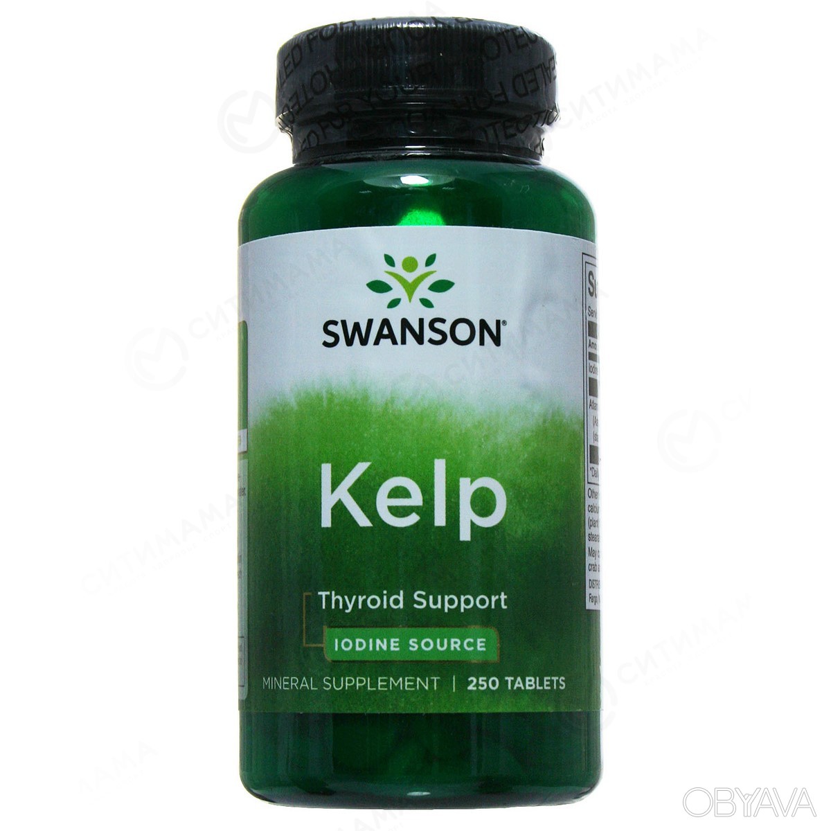 ᐈ Swanson, Ламинария-йод (kelp атлантический) 225 мкг - 250 таблеток. ᐈ ...