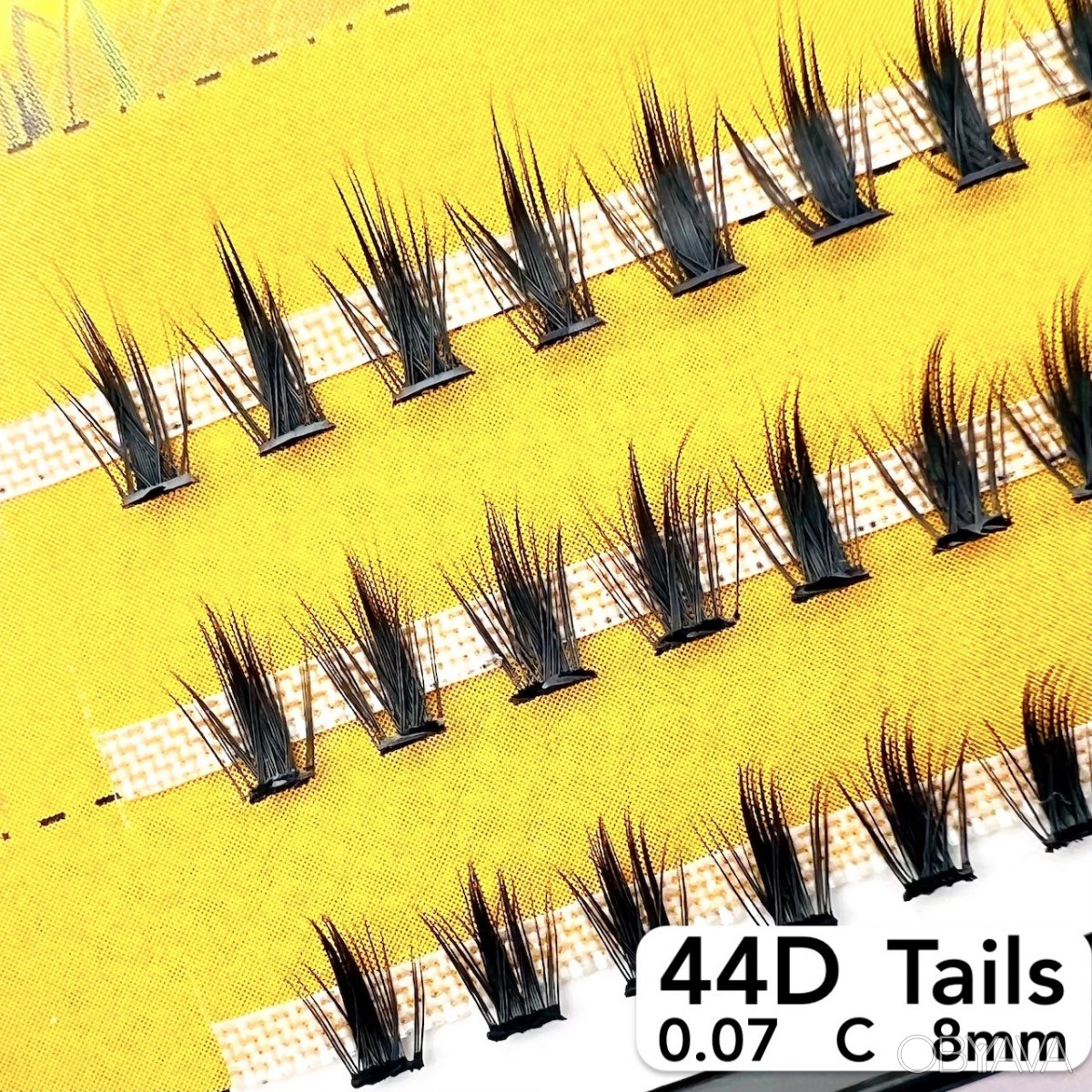 ᐈ Вії Nesura Eyelash Tails 44D, 0, 07, вигин C, 8 мм, 60 пучків пучкові ...