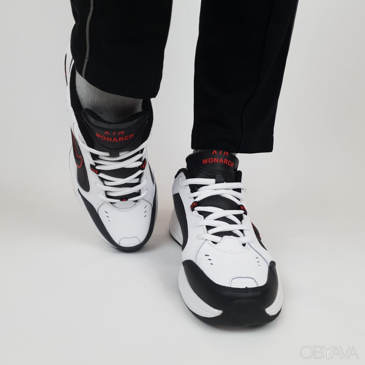 ᐈ Кросівки термо чоловічі білі з чорним Nike Air Monarch IV. Єврозима ...