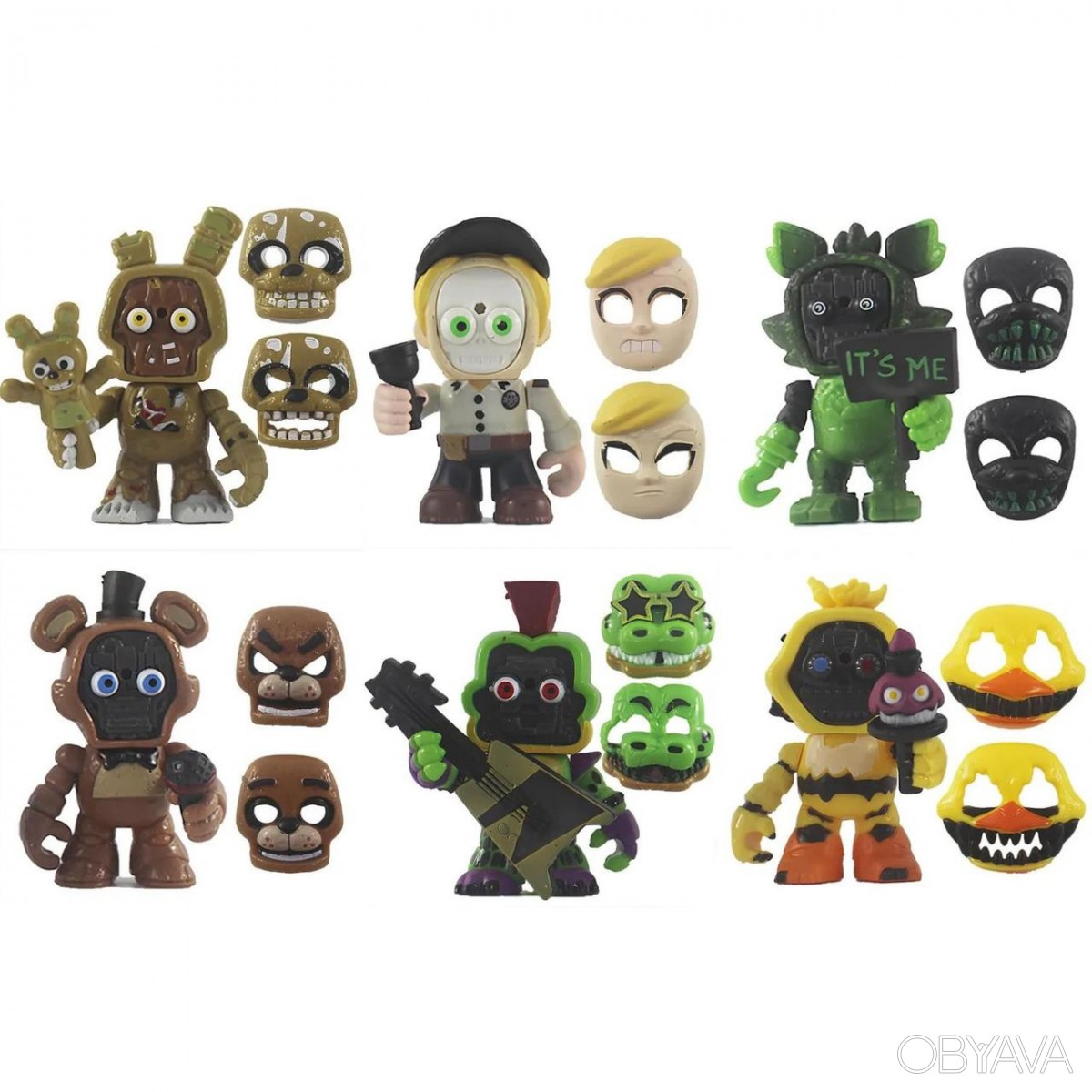 ᐈ Набор фигурок ФНАФ Пять ночей с Фредди 6в1 8см Five Nights At